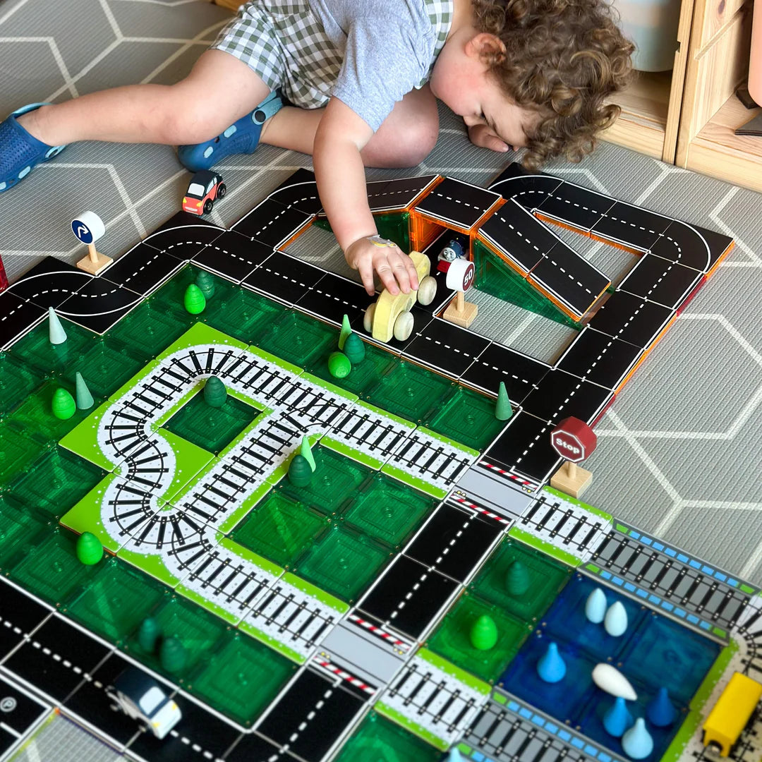 Learn & Grow Toys Magnetic Train Track Toppers (36 pieces) – Tickle ...