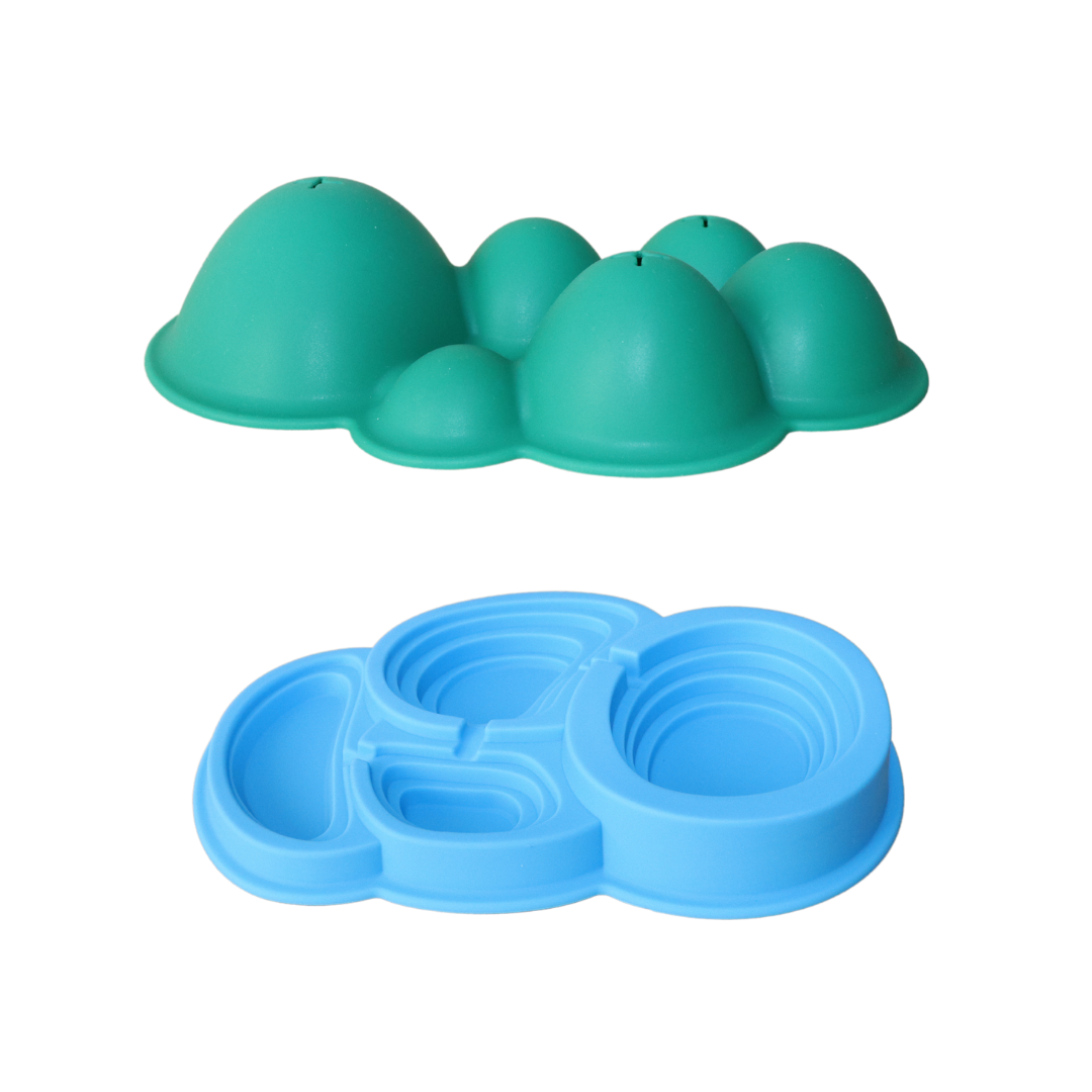 Jellystone Sensory Scene Setters Pack of 2 (Green Rainforest & Blue Oc ...